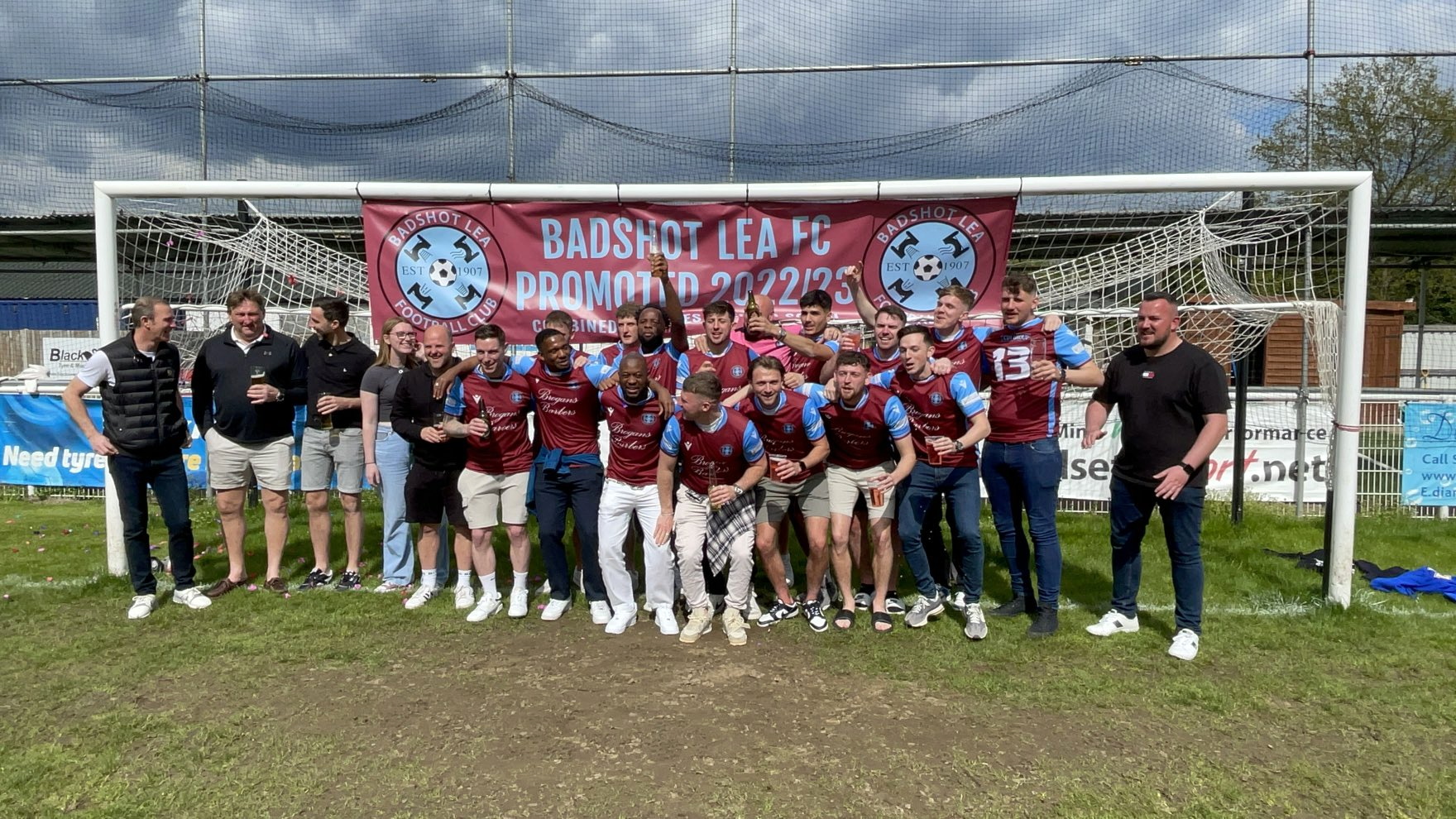 Badshot Lea chairman proud of historic promotion from Combined Counties ...