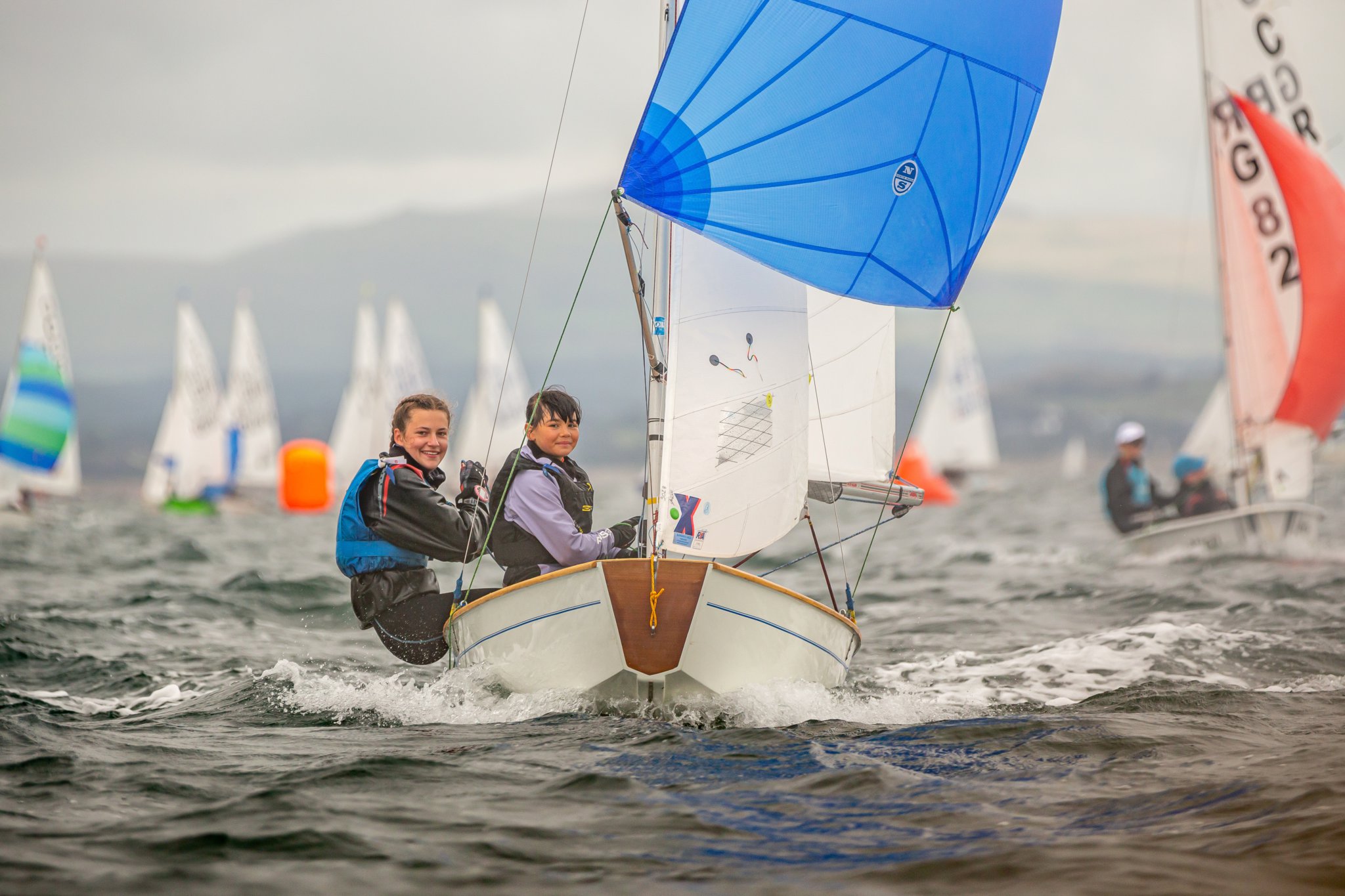 Frensham Pond Sailing Club’s Sam Nee and Audrey Guimali crowned cadet ...